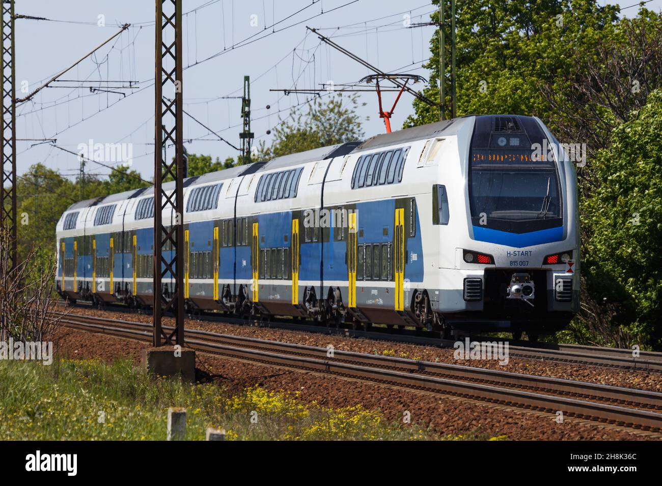 Budapest, Hungary - May 9, 2021: International and regional railway ...