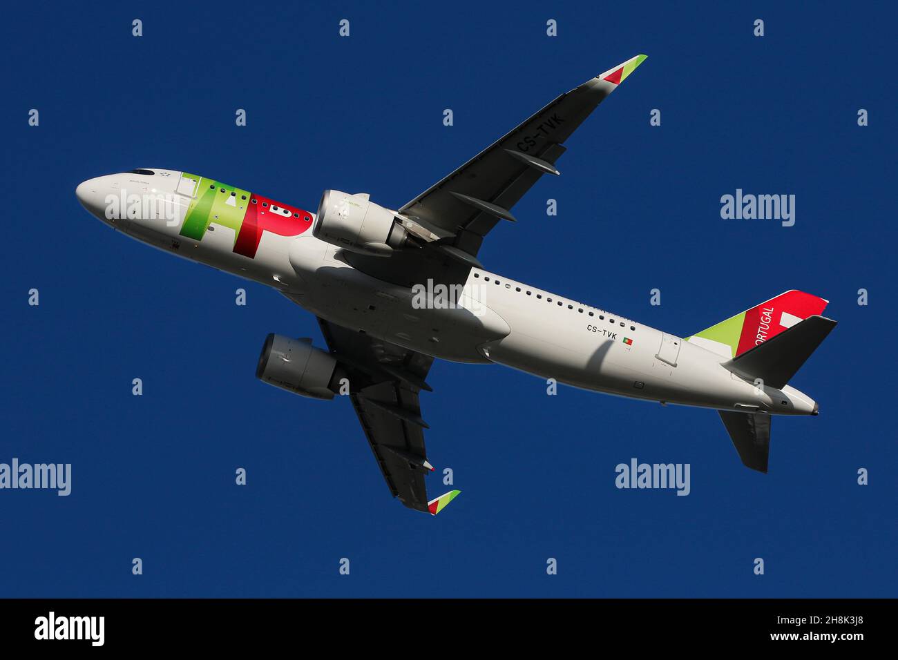 An Airbus A320 NEO operated by TAP Air Portugal departs from London ...