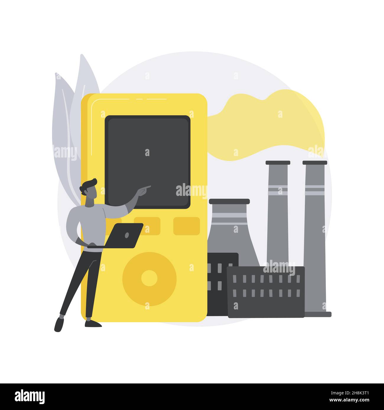 Air quality control abstract concept vector illustration Stock Vector ...