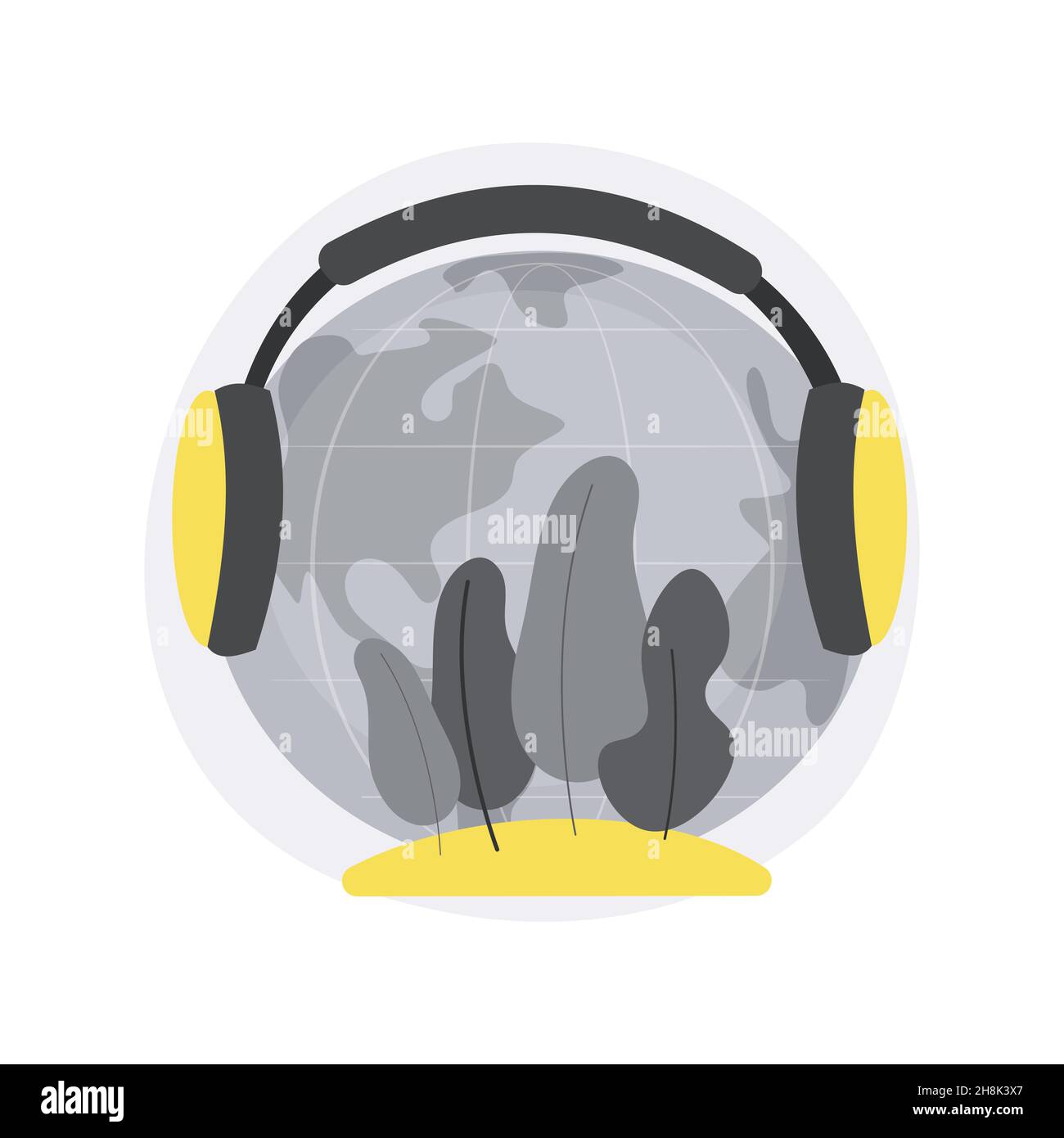 Noise protection abstract concept vector illustration Stock Vector ...
