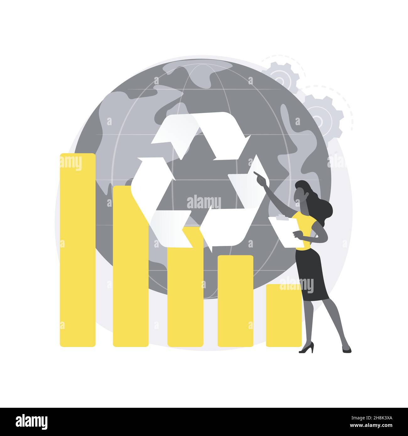 Reduce Reuse Recycle Abstract Concept Vector Illustration Stock Vector Image And Art Alamy