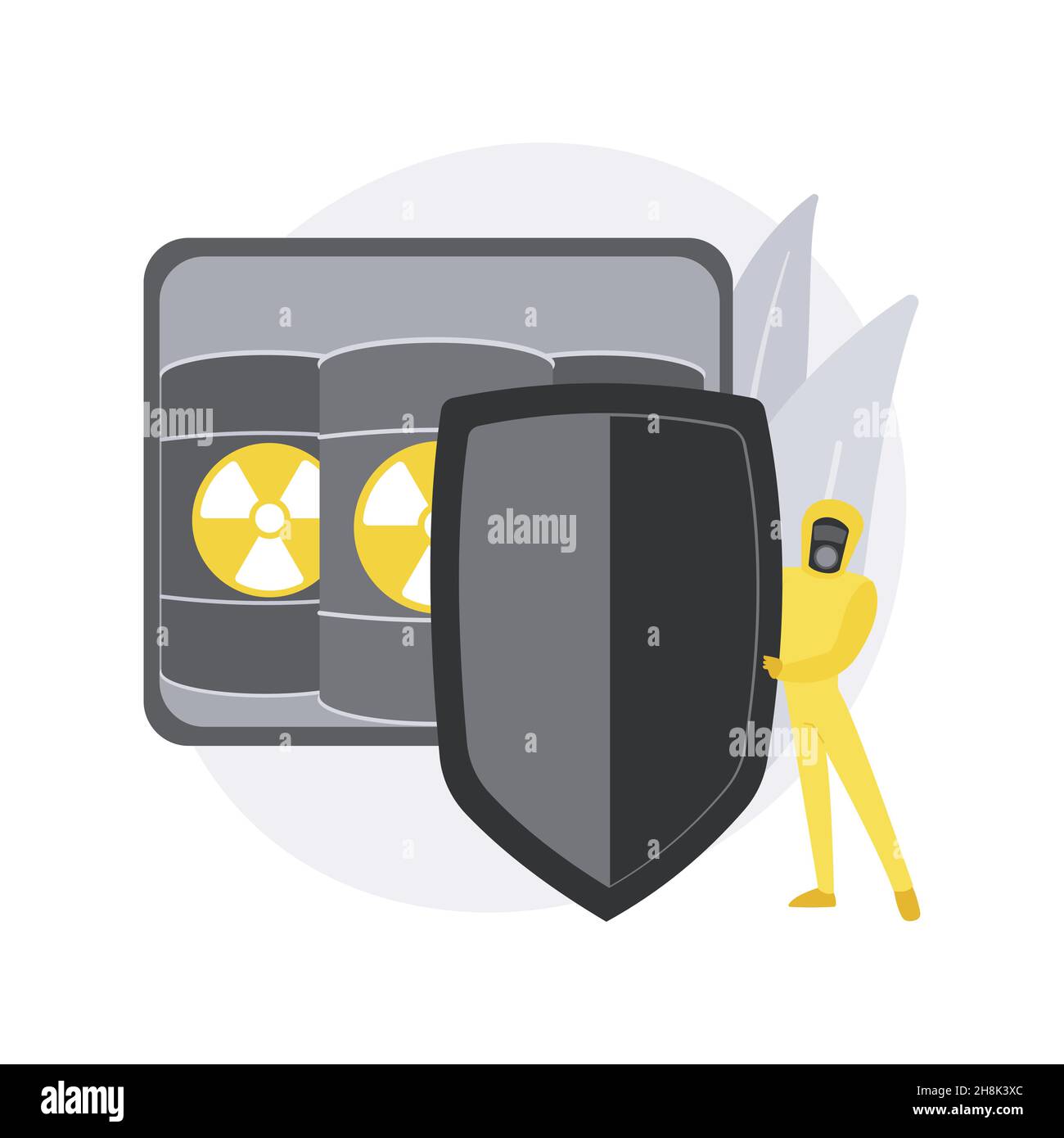 Safe storage of waste abstract concept vector illustration Stock Vector ...