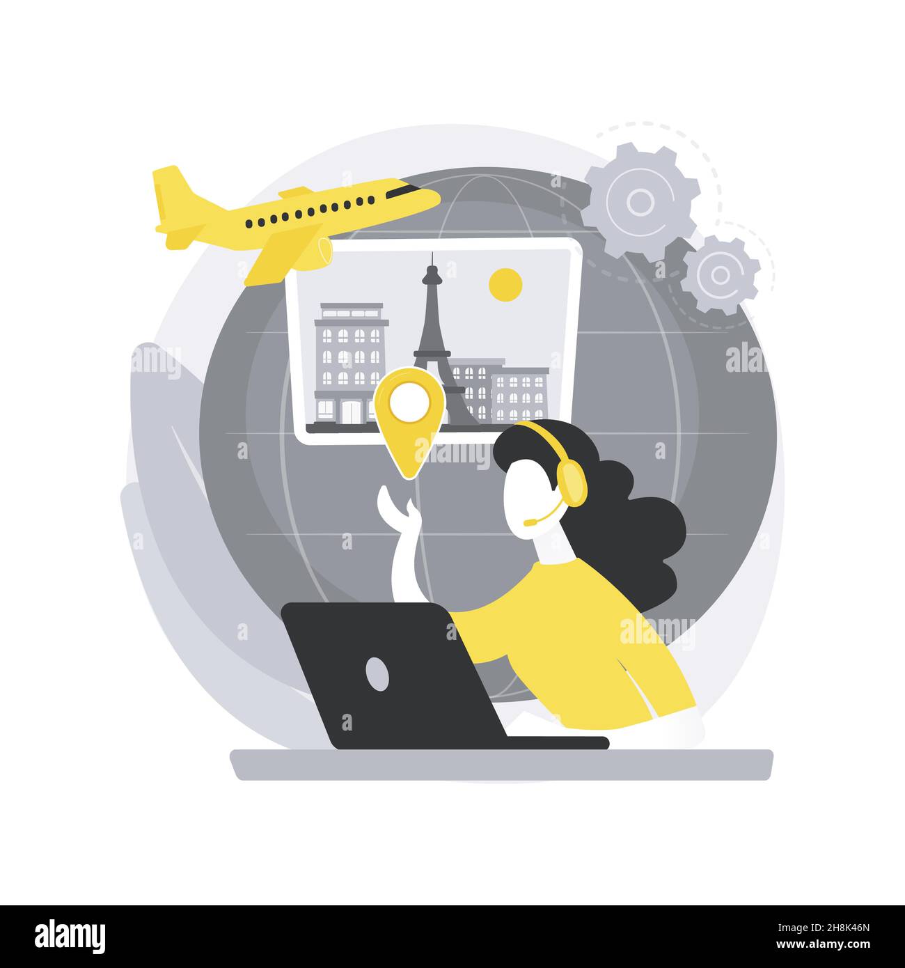 Travel agent abstract concept vector illustration Stock Vector Image ...