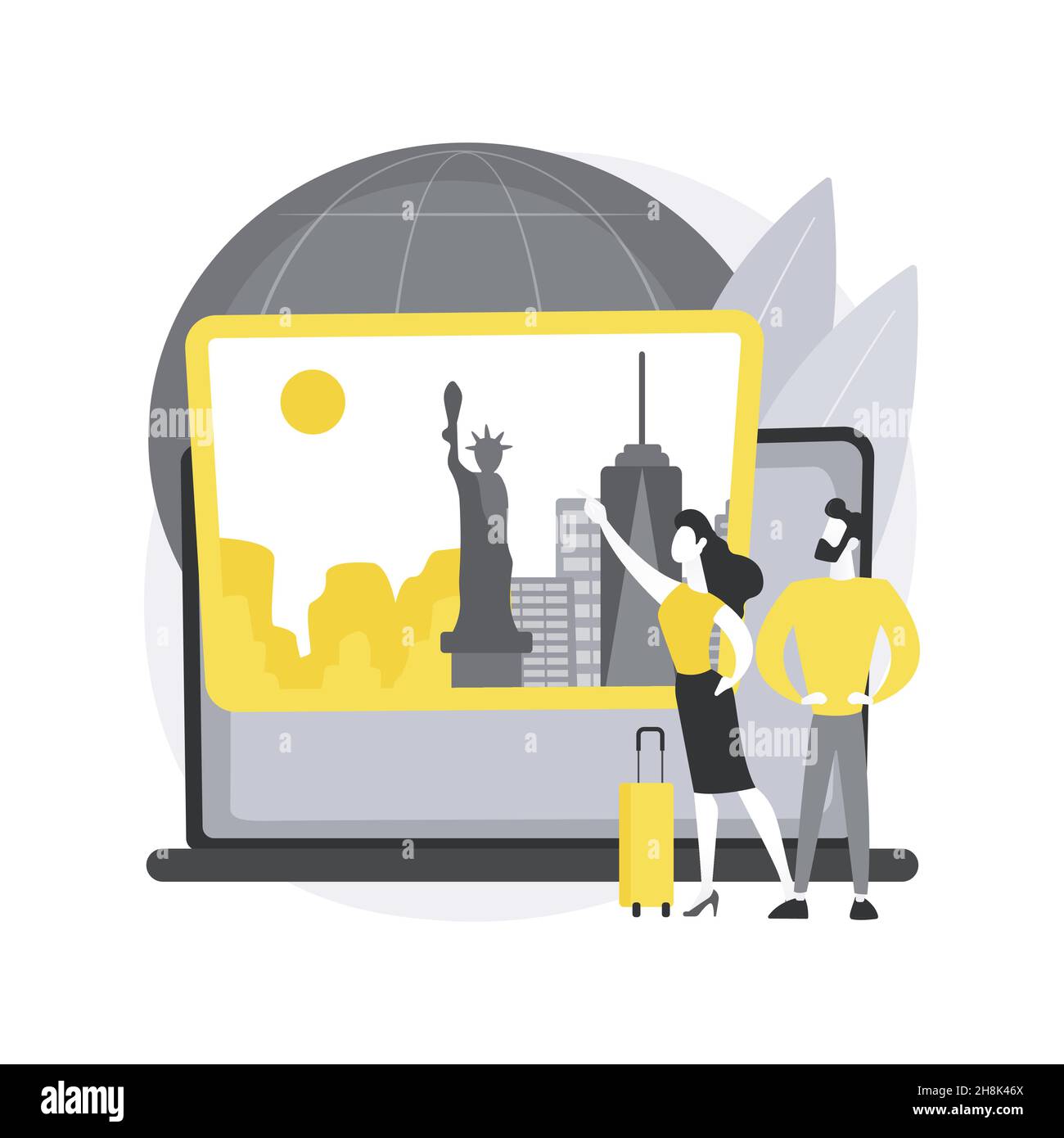 Smart tourism system abstract concept vector illustration Stock Vector ...