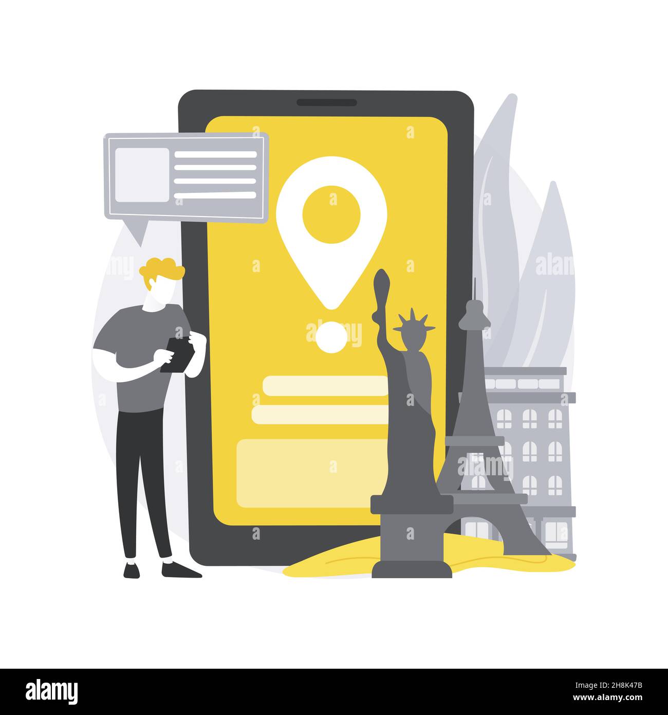 Smart destinations project abstract concept vector illustration Stock ...