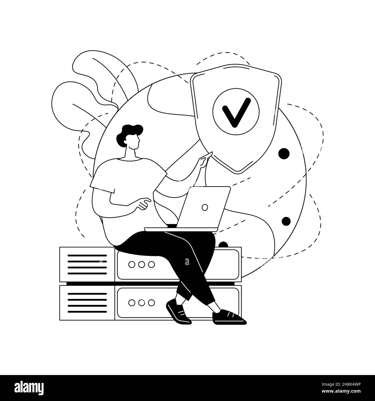 Proxy server abstract concept vector illustration Stock Vector Image ...