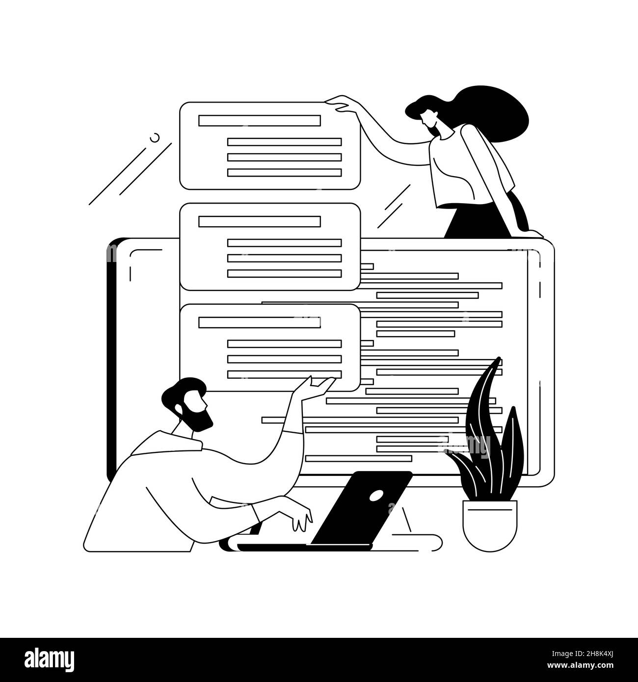 Software requirement description abstract concept vector illustration ... Software requirement description abstract concept vector illustration ...