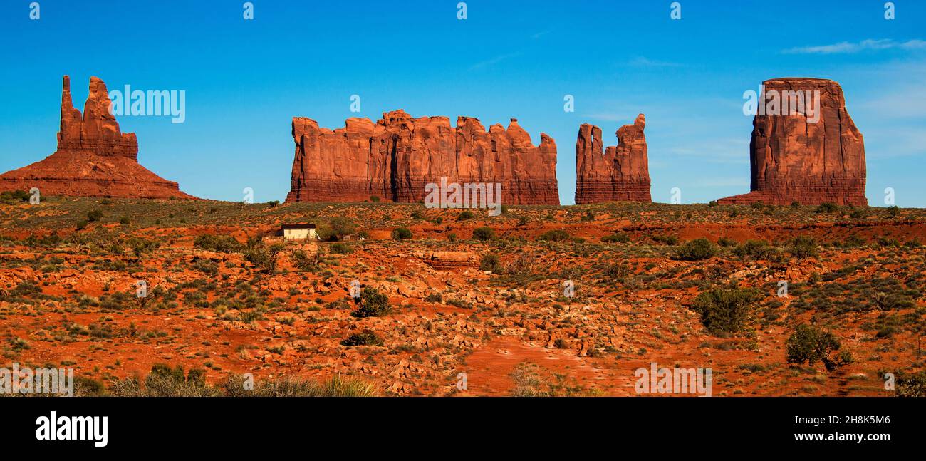 Monument Valley, Colorado Plateau, Arizona-Utah border Stock Photo - Alamy