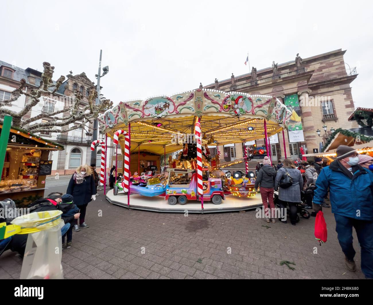 merry-go-round carousel at the annual famous Capital of Christmas ...