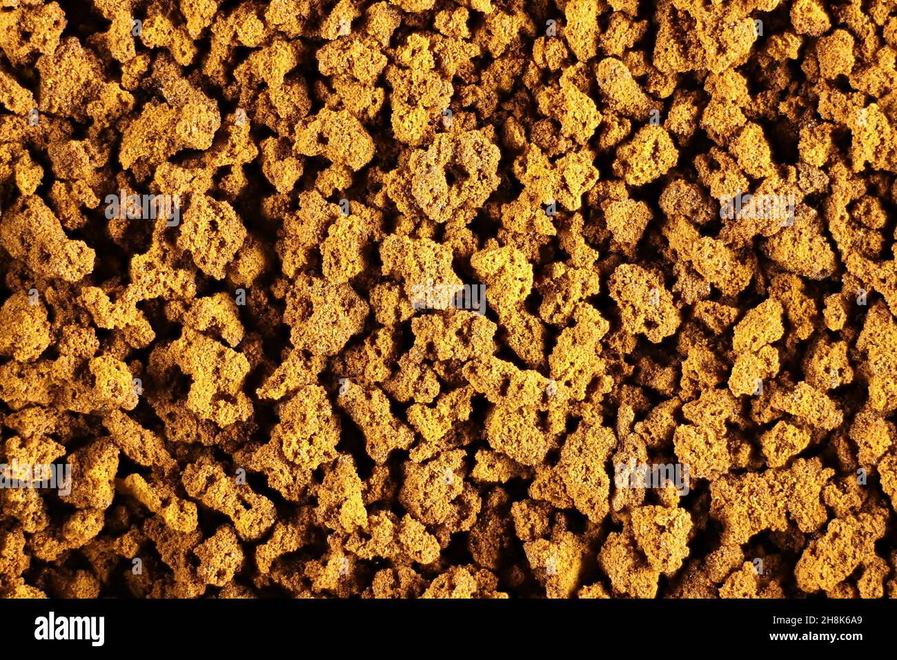 Macro background of instant coffee granules Stock Photo - Alamy