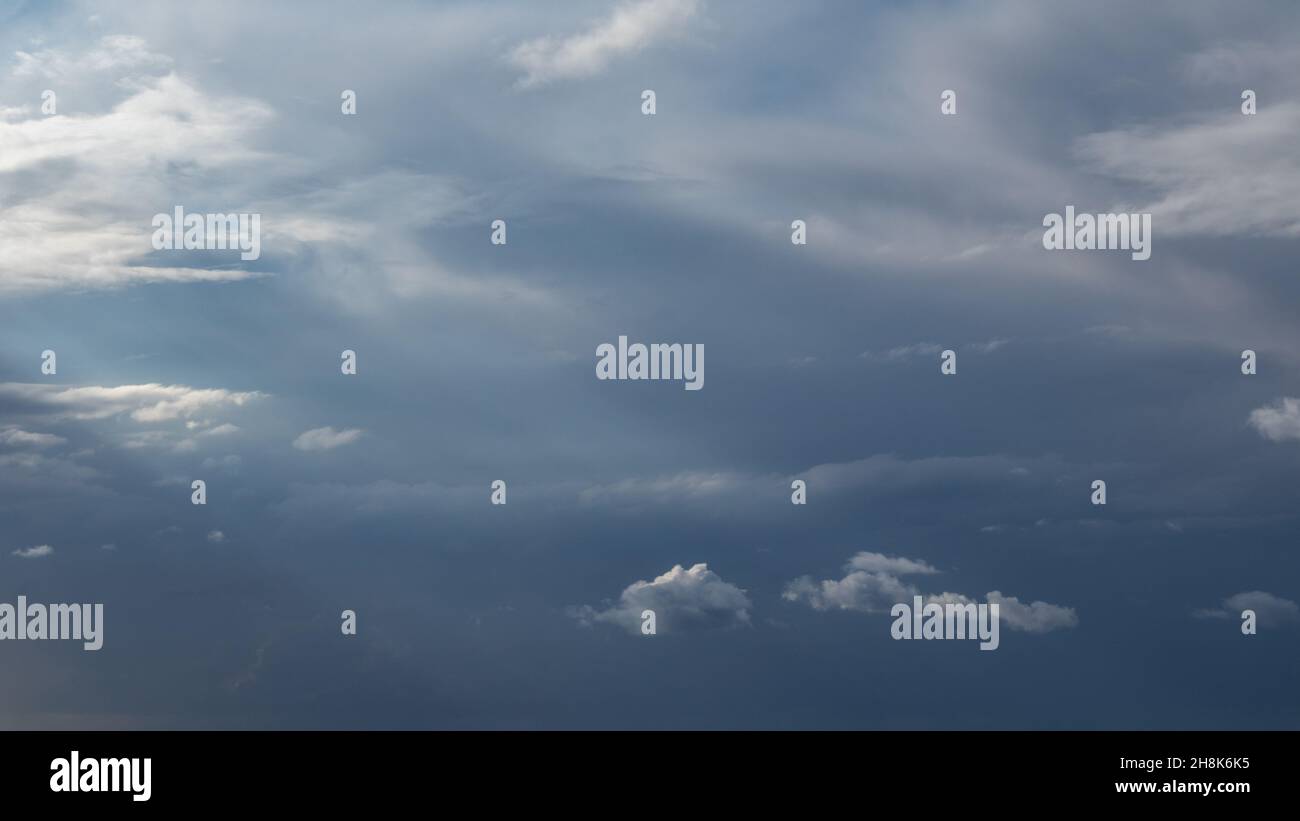 Dark stormy sky with heavy cloudscape background. Skyscape natural ...