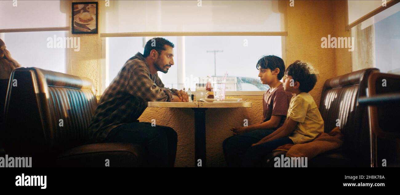 ENCOUNTER, from left: Riz Ahmed, Lucian-River Chauhan, Aditya Geddada ...