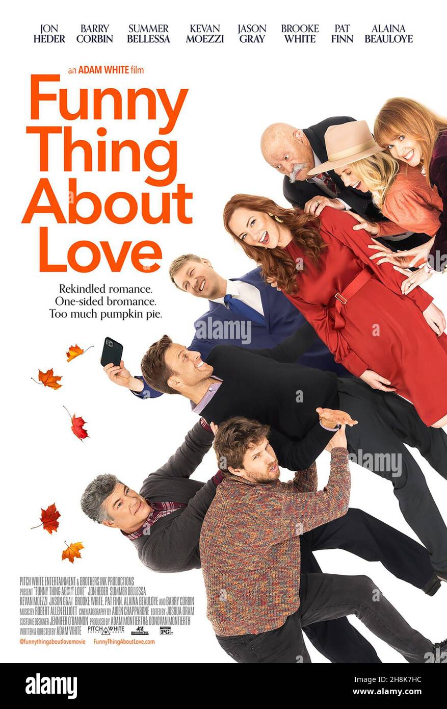 FUNNY THING ABOUT LOVE, poster, from left: Jon Heder, Pat Finn, Kevan ...