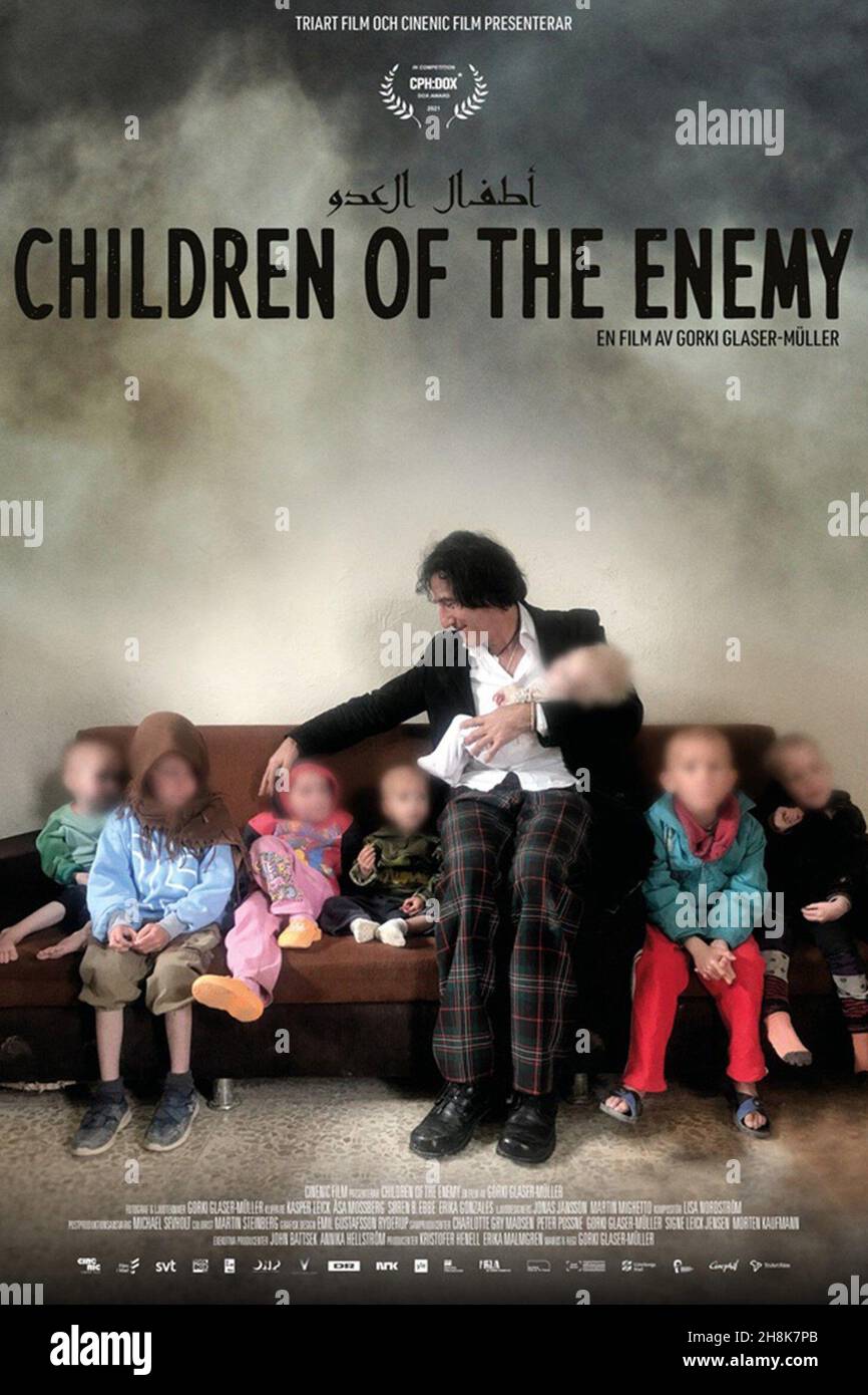 CHILDREN OF THE ENEMY, poster, Patricio Galvez (center right), 2021 ...