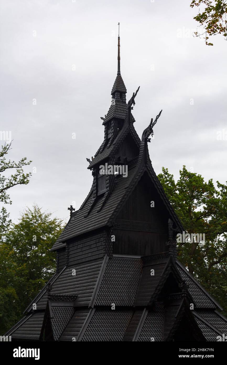 Fantoft Stave Church in Bergen, Norway Stock Photo - Alamy