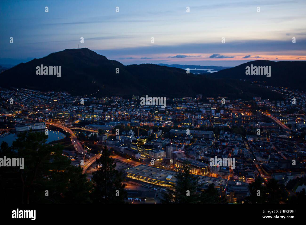 Aerial view of bergen hi-res stock photography and images - Alamy