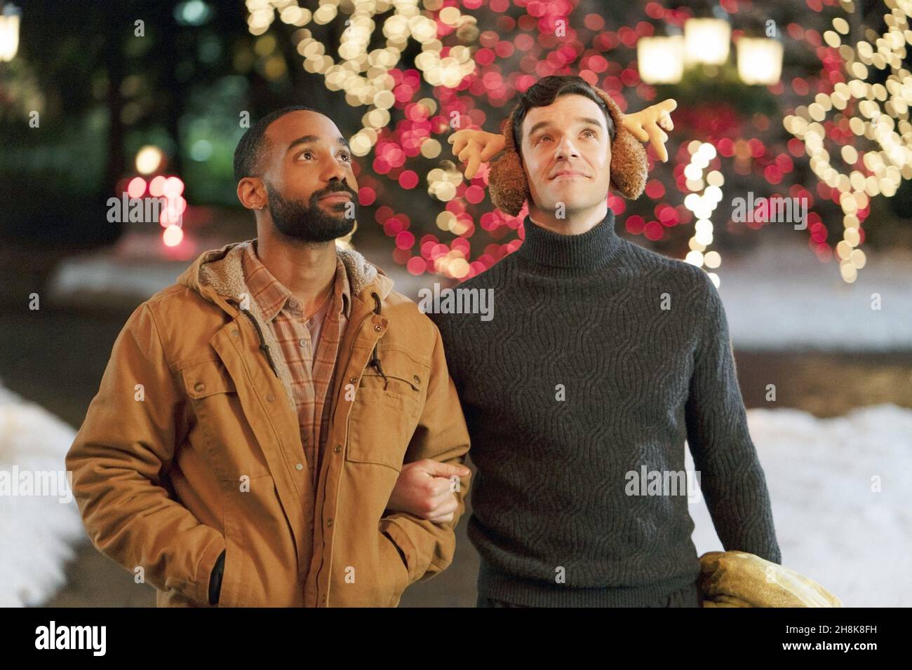 SINGLE ALL THE WAY, from left: Philemon Chambers, Michael Urie, 2021 ...