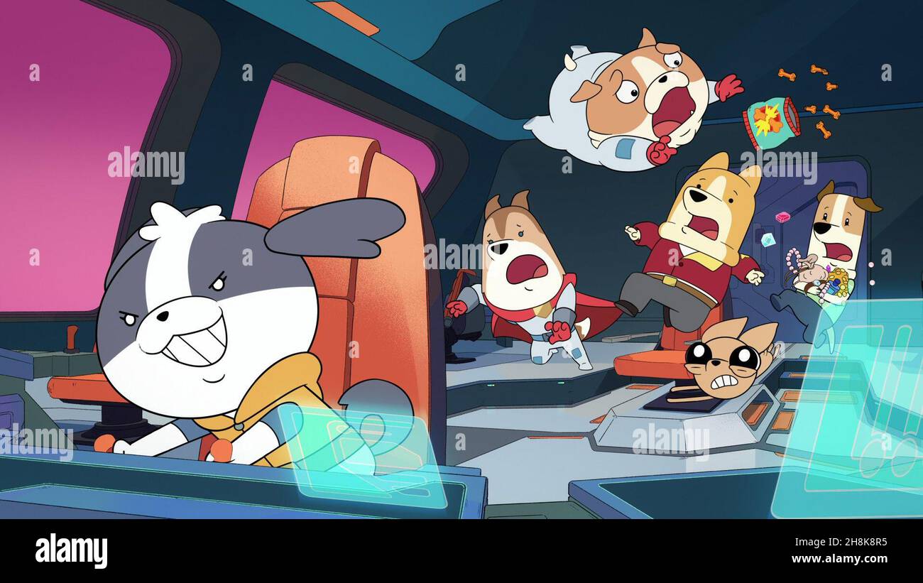 DOGS IN SPACE, from left: Nomi (voice: Kimiko Glenn), Stella (voice ...