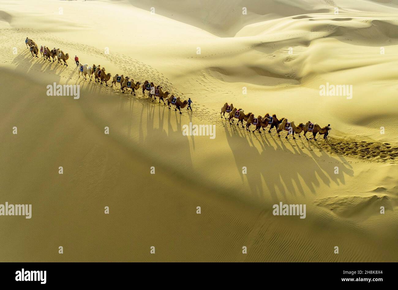 ORDOS, CHINA - NOVEMBER 29, 2021 - An aerial photo taken on Nov. 29 ...
