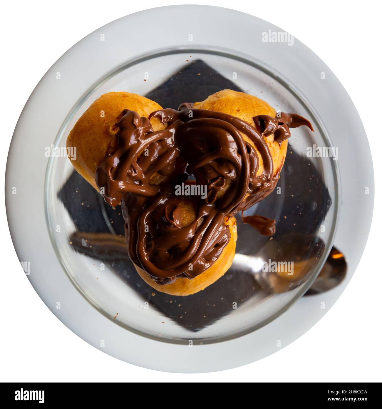 French profiteroles cream puff Cut Out Stock Images & Pictures - Alamy