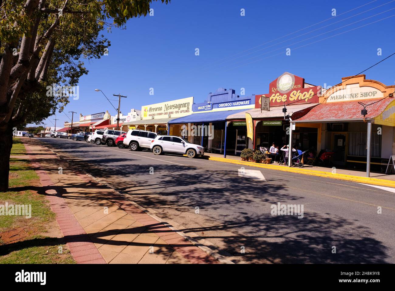 The main street of Orroroo near the Flinders Ranges in South Australia ...