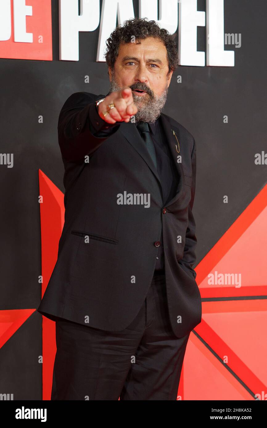 Madrid, Spain. 30th Nov, 2021. Paco Tous attends the premiere for the ...