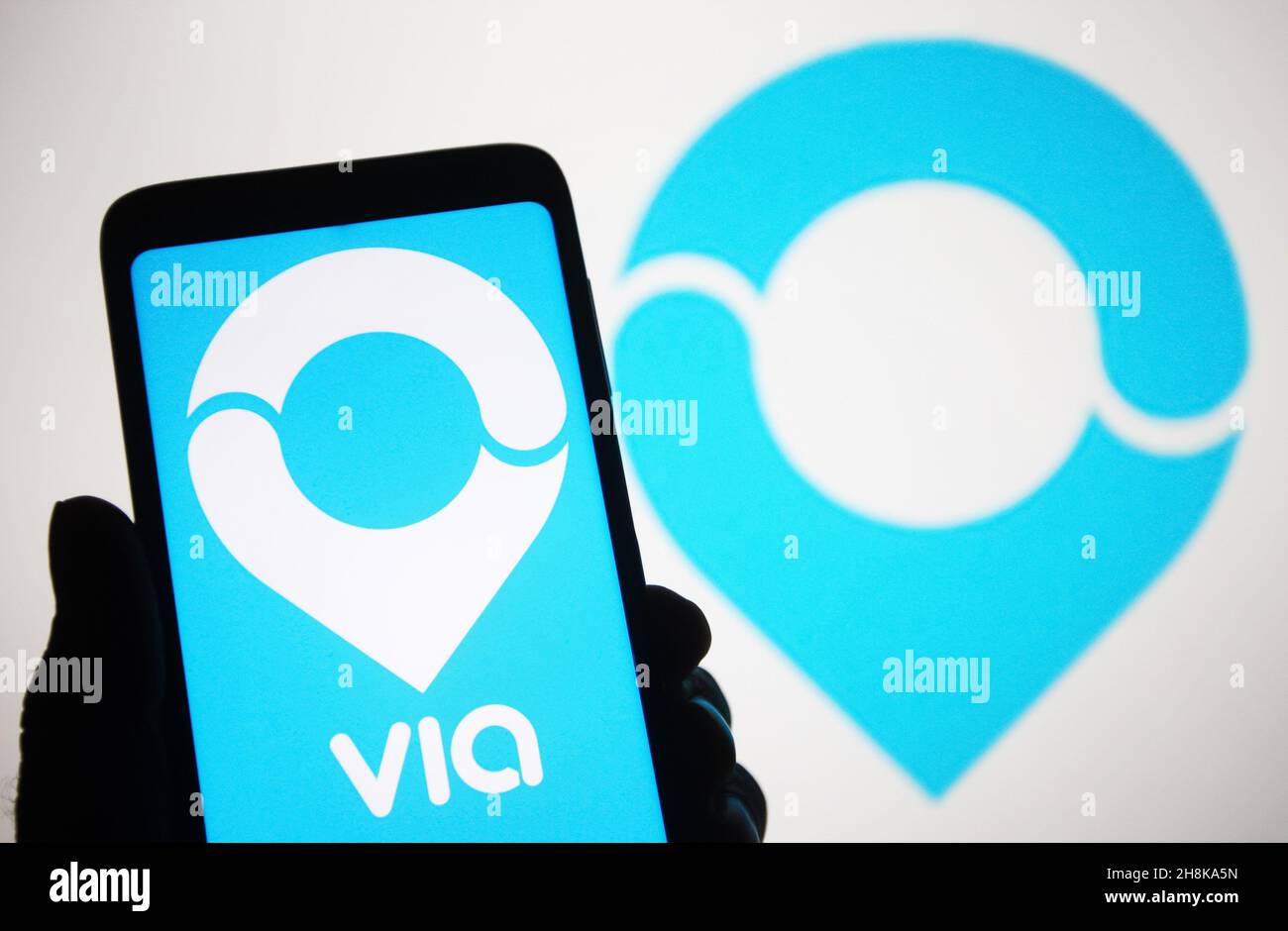 Via technology company logo hi-res stock photography and images - Alamy