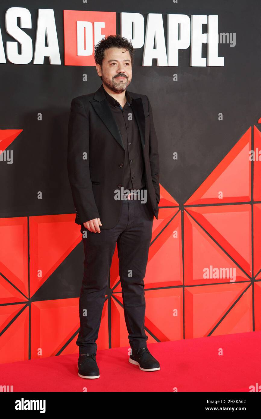 Madrid, Spain. 30th Nov, 2021. Jesus Colmenar attends the premiere for ...