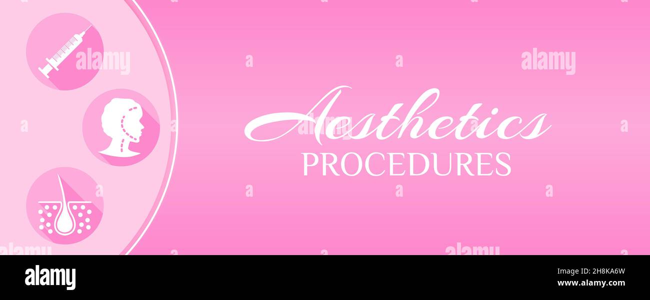 Aesthetics Procedures Illustration Background Stock Vector Image & Art ...