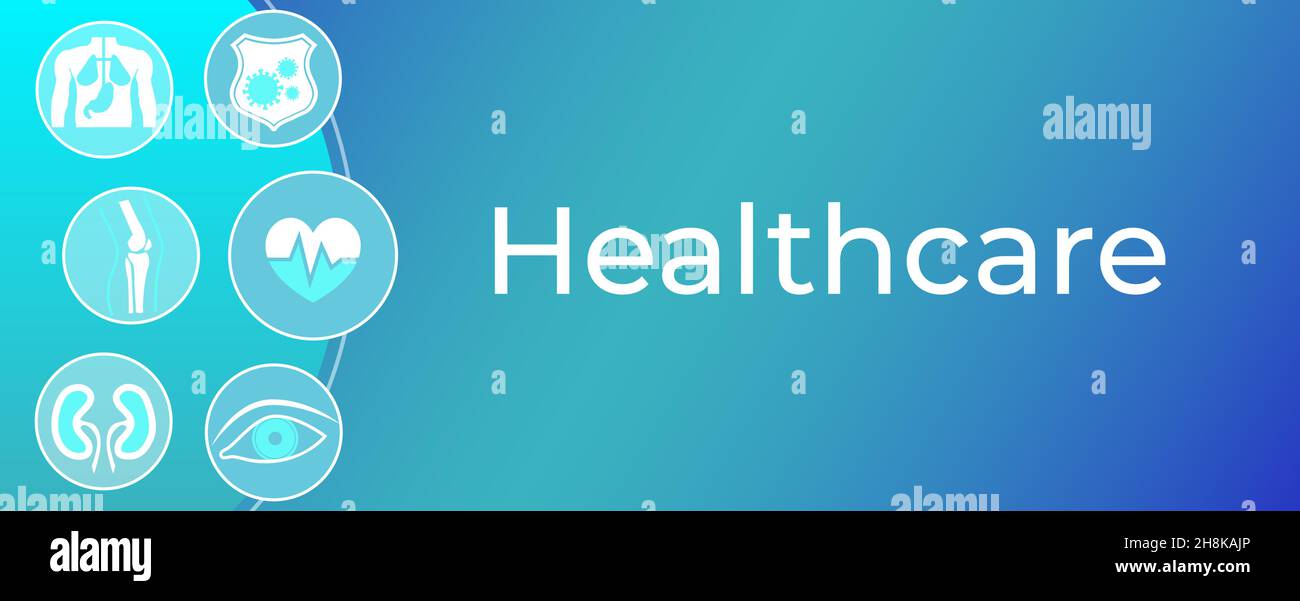 Modern Healthcare Banner Background Illustration with Cardiology ...