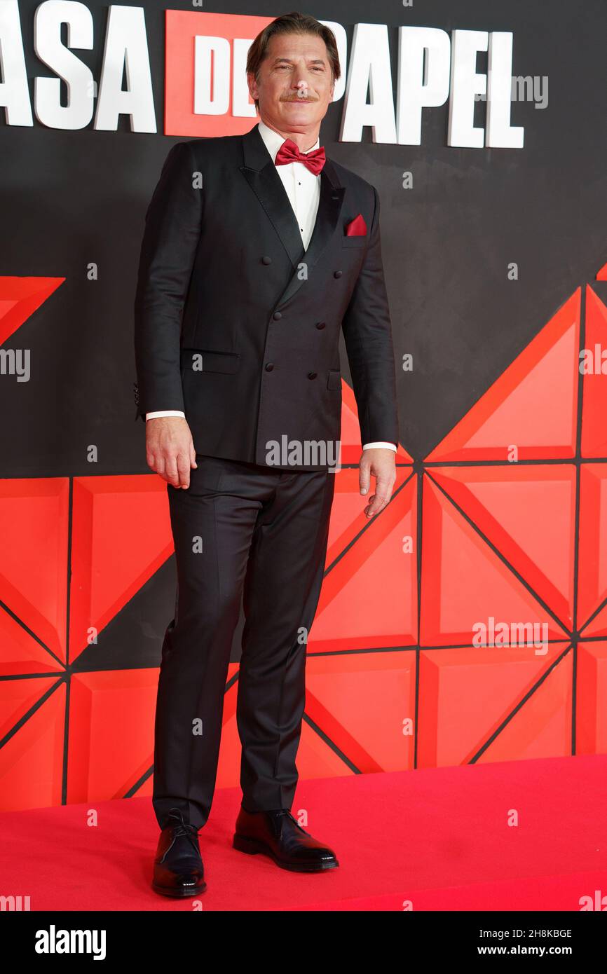 Luka Peros attends the premiere for the second part of the final season ...