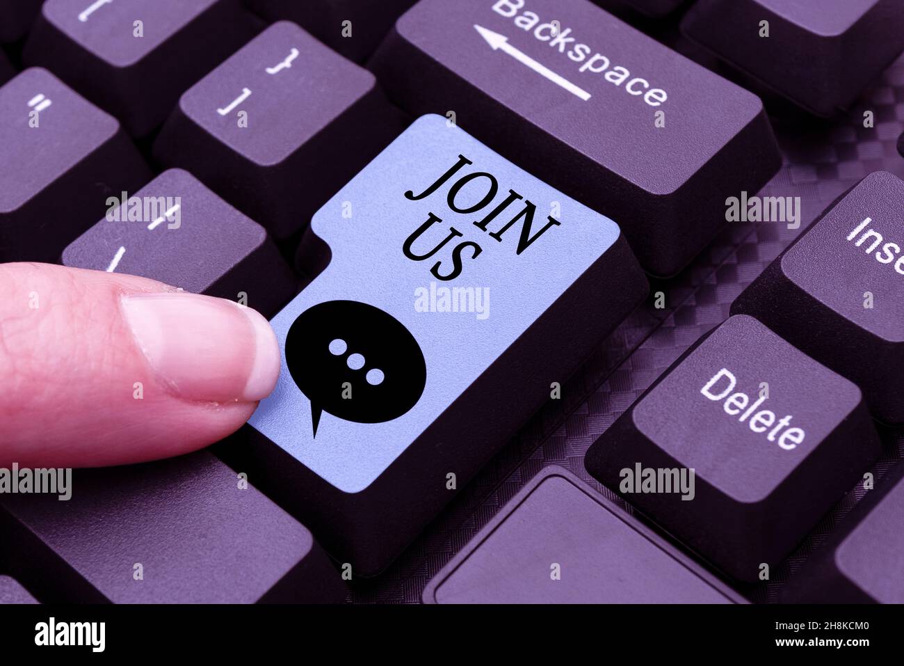 Sign displaying Join Us. Business approach Register in community Team ...