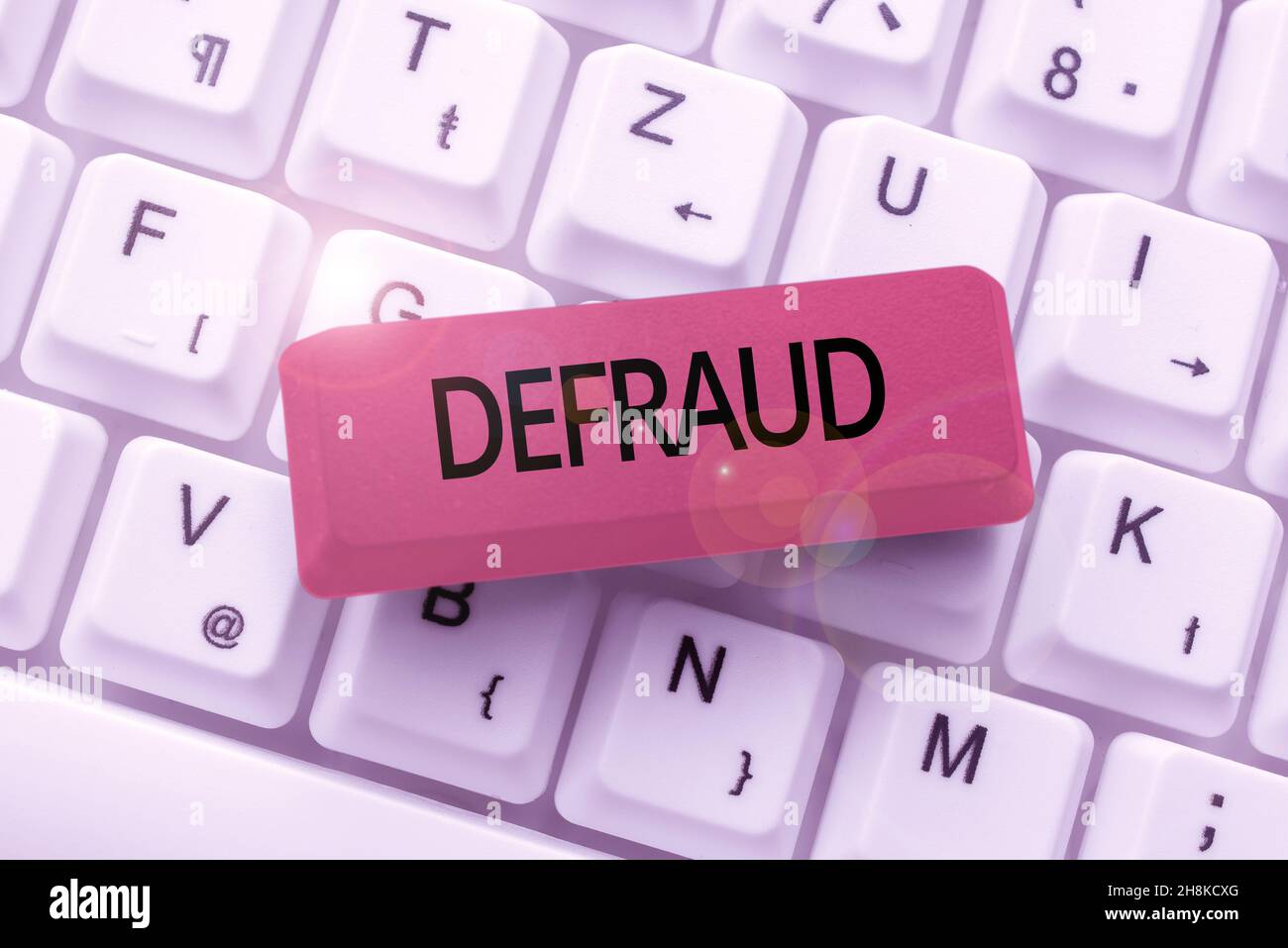 Conceptual display Defraud. Business approach to trick or cheat someone ...