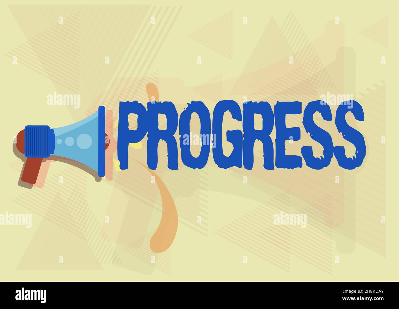 Hand writing sign Progress. Business concept development towards an ...