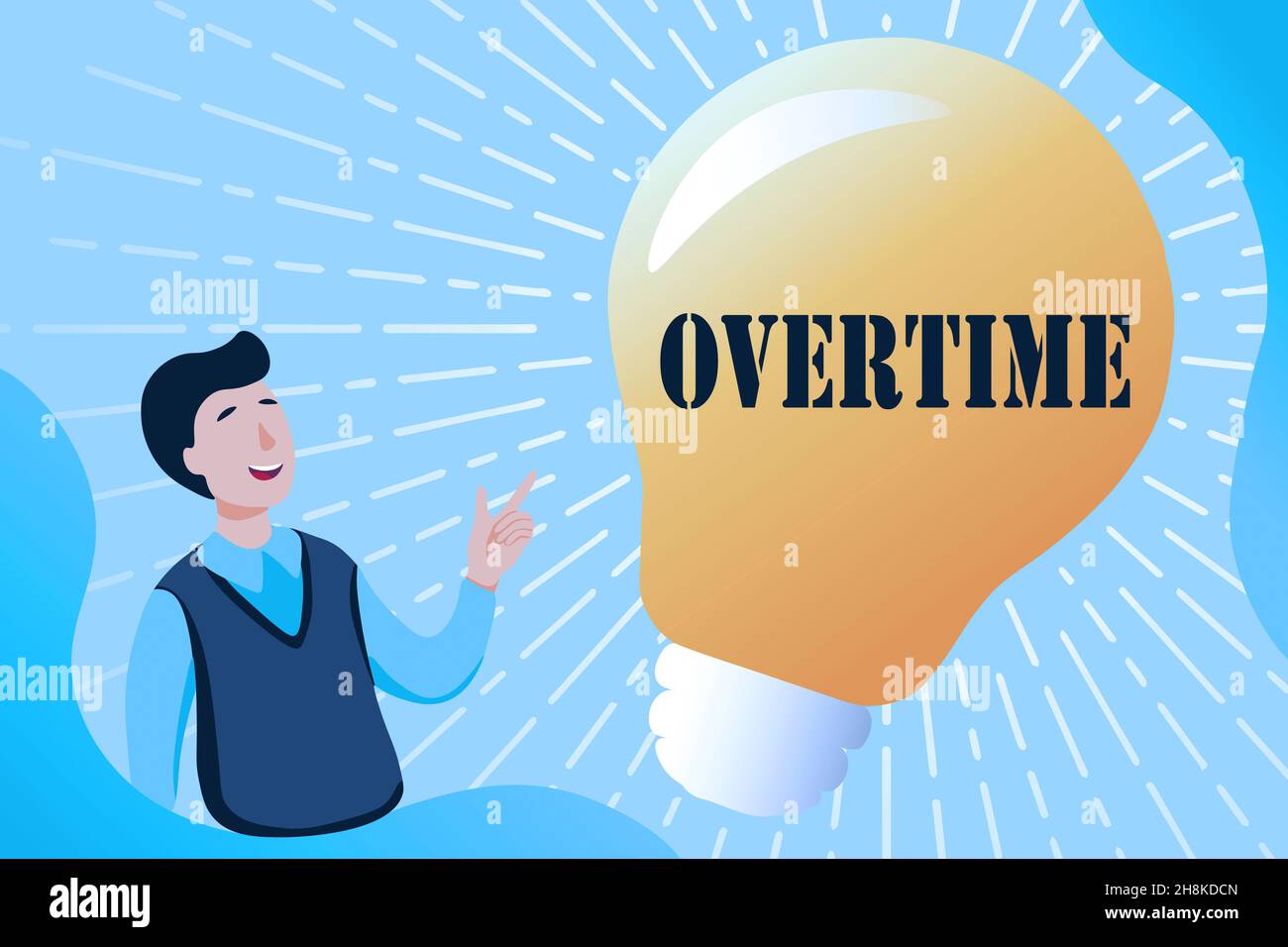 Inspiration showing sign Overtime. Word Written on Time or hours worked ...