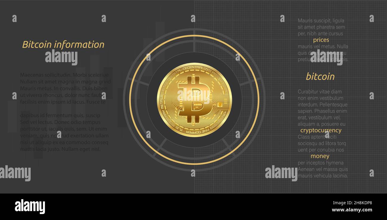 Bitcoin coin with graph paper background and chart vector Stock Vector ...