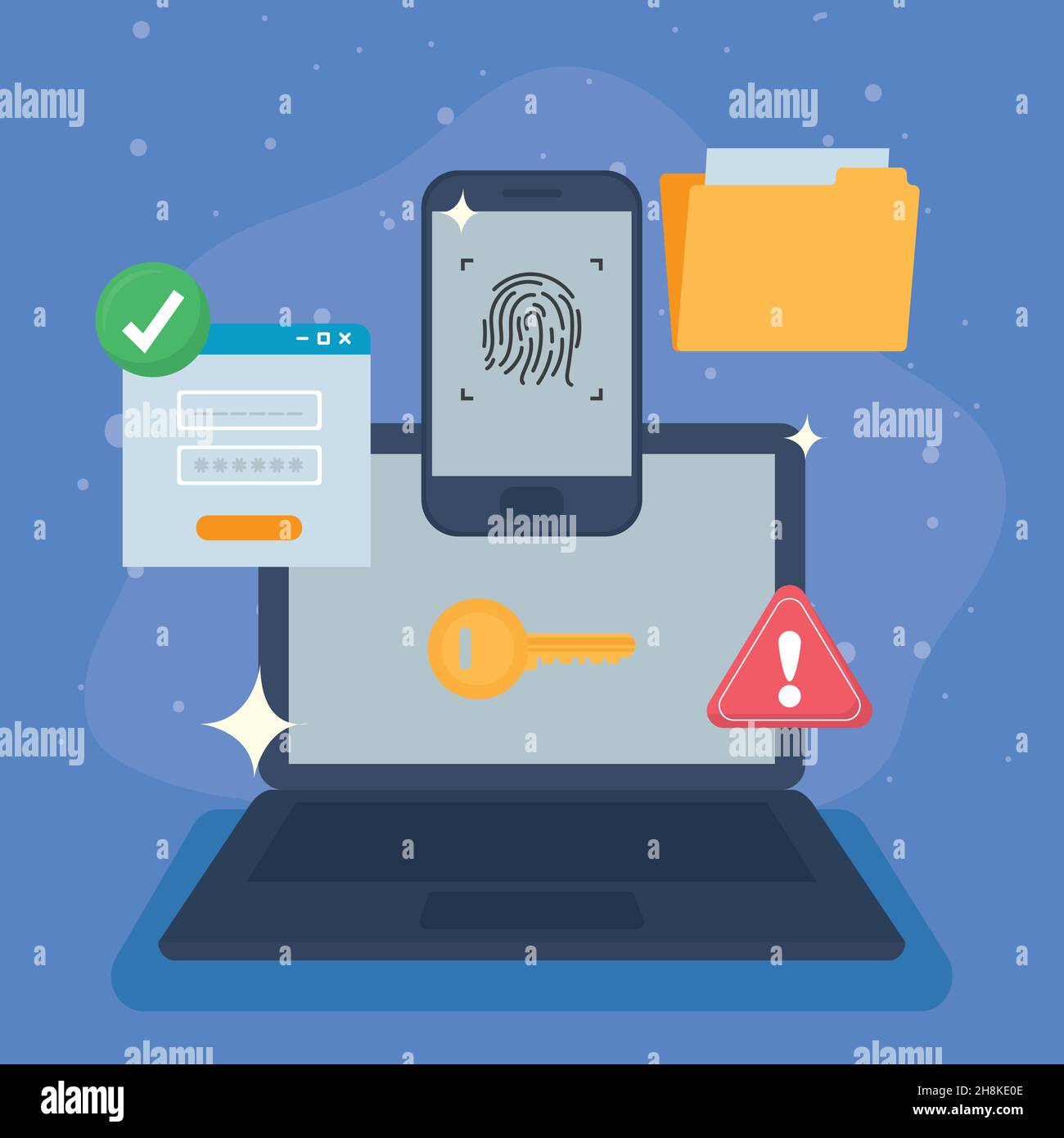 safety password design with items Stock Vector Image & Art - Alamy