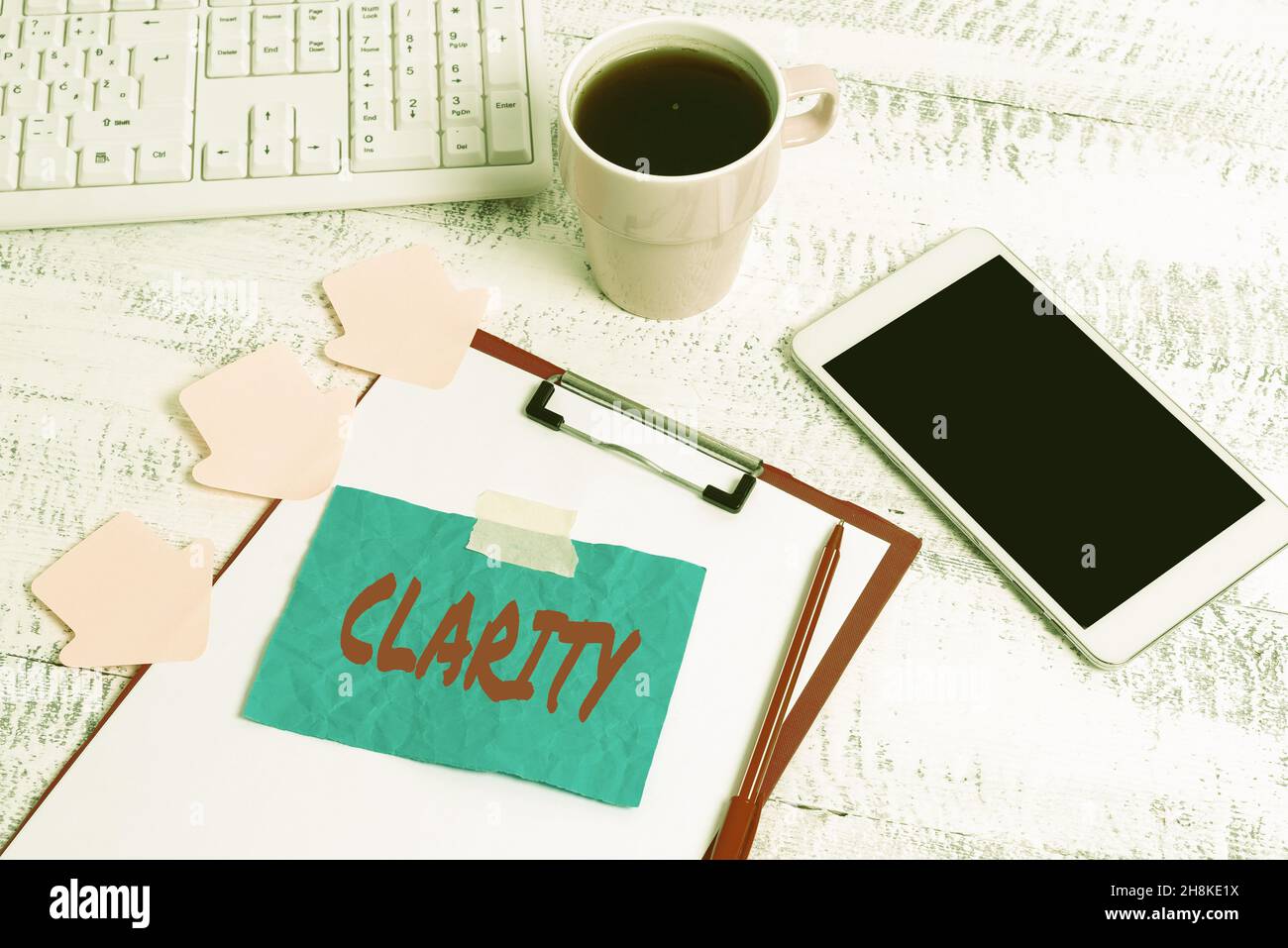 Sign displaying Clarity. Concept meaning Being coherent intelligible ...