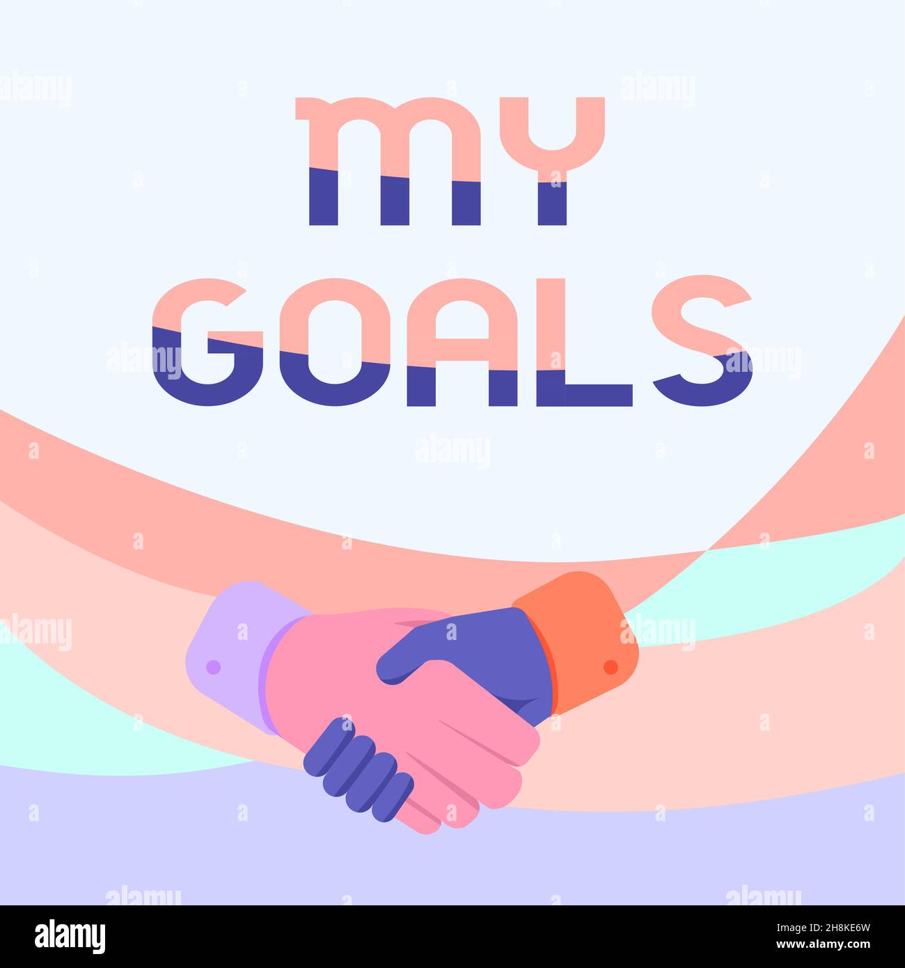 Hand writing sign My Goals. Business idea a future or desired result ...