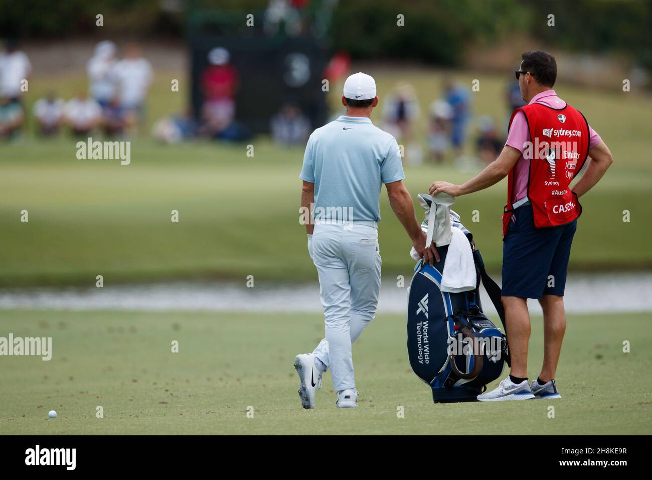 Paul Casey (ENG) and his caddy Credit: Speed Media/Alamy Live News ...