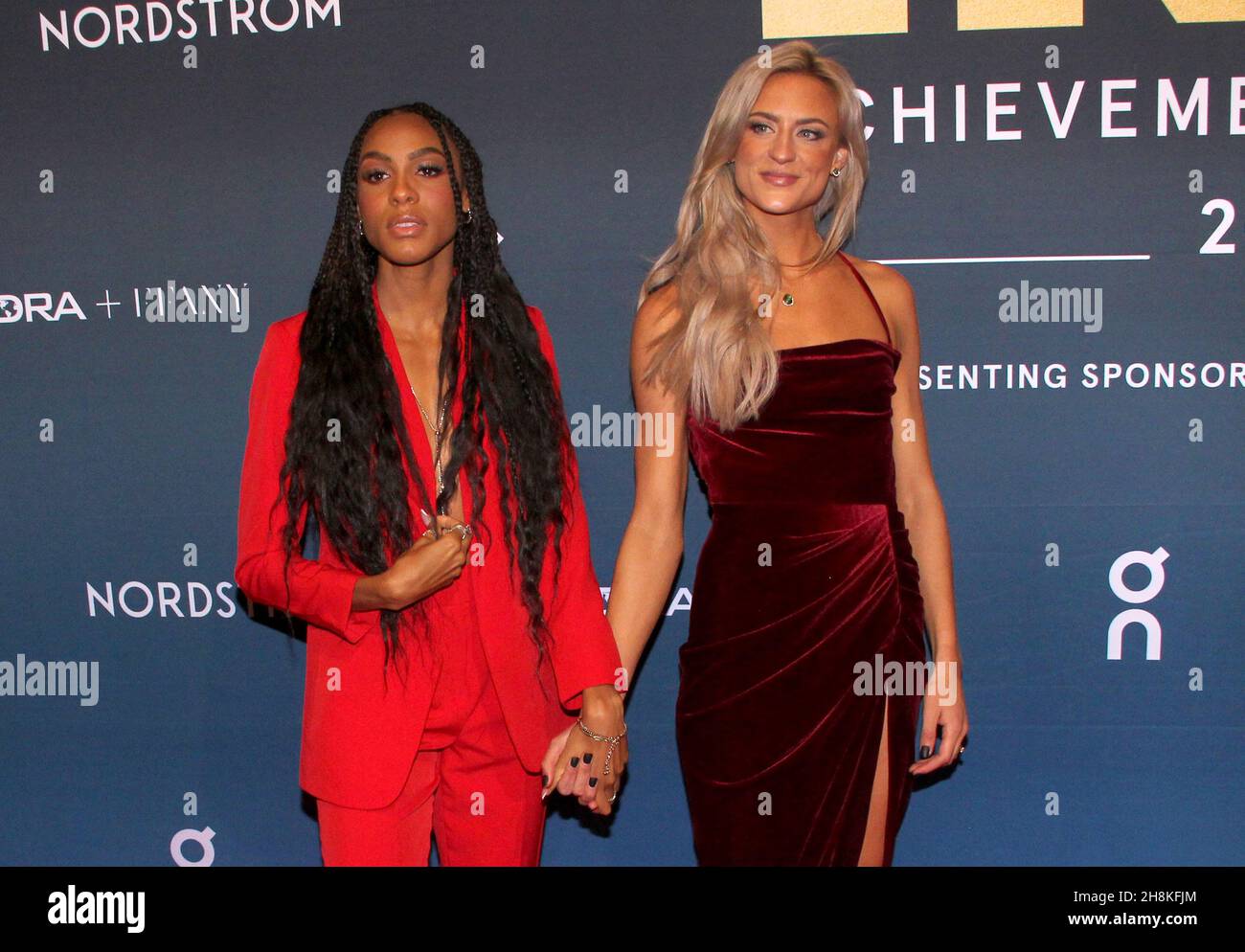 New York, NY, USA. 30th Nov, 2021. Chloe Abbott and Leah Falland at the ...