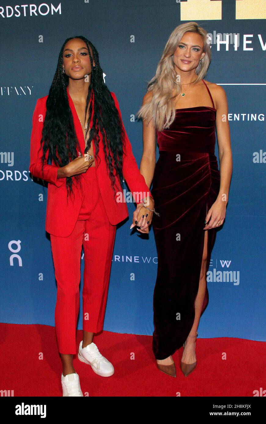 New York, NY, USA. 30th Nov, 2021. Chloe Abbott and Leah Falland at the ...