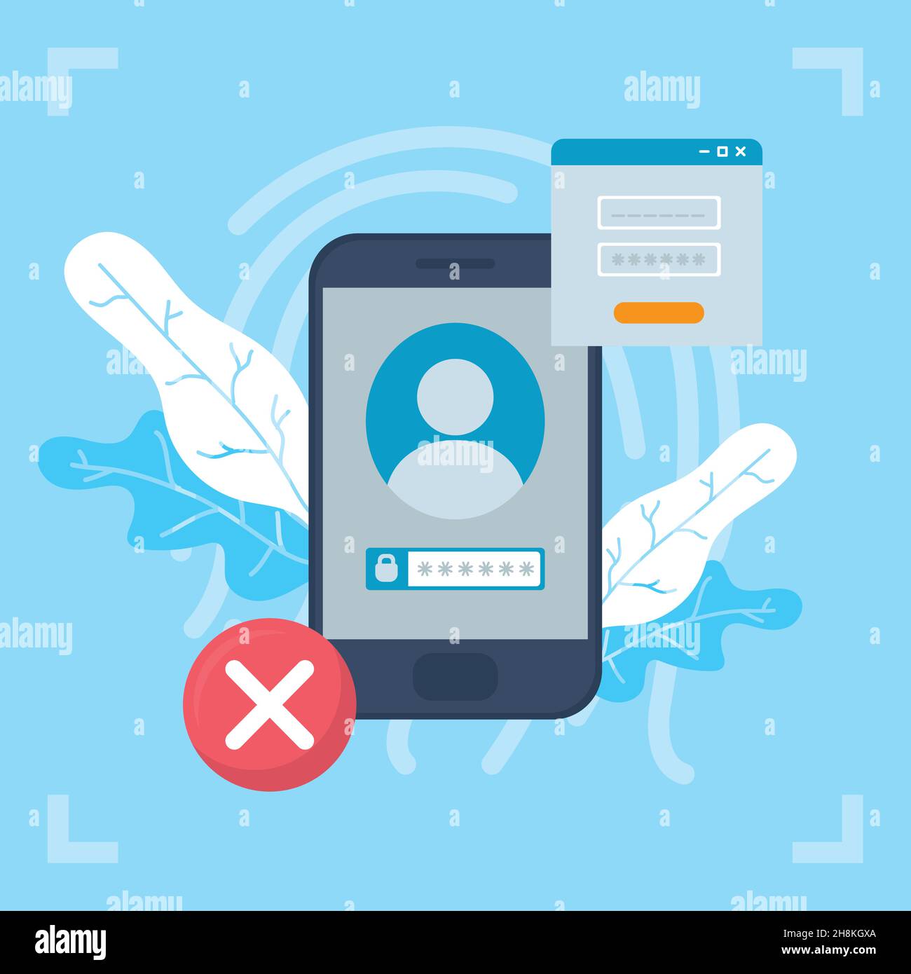 safety password poster with items Stock Vector Image & Art - Alamy