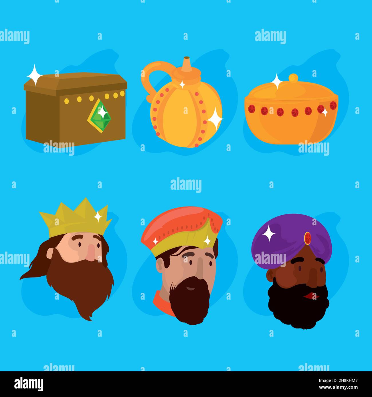 set of wise king items Stock Vector Image & Art - Alamy