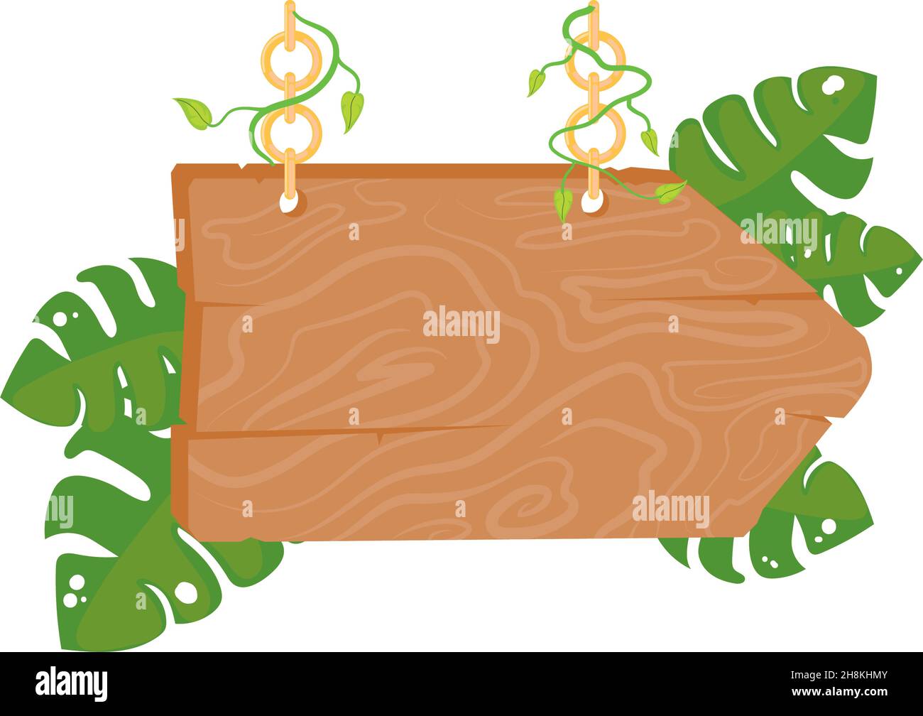 wooden pointer signboard over white Stock Vector Image & Art - Alamy