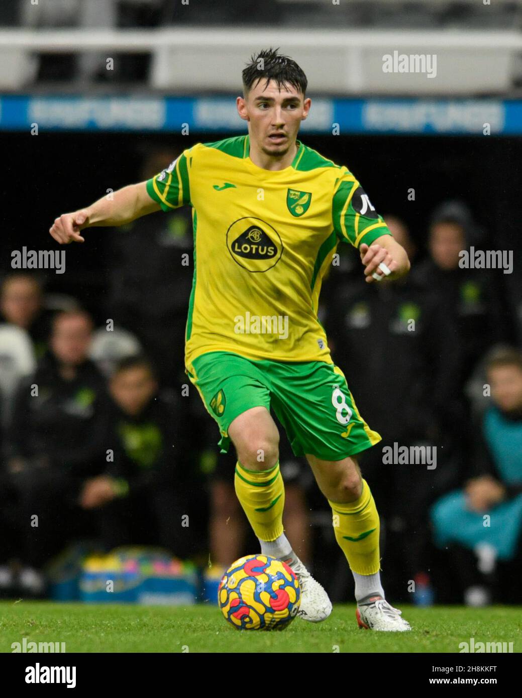 Billy Gilmour #8 of Norwich City with the ball Stock Photo - Alamy