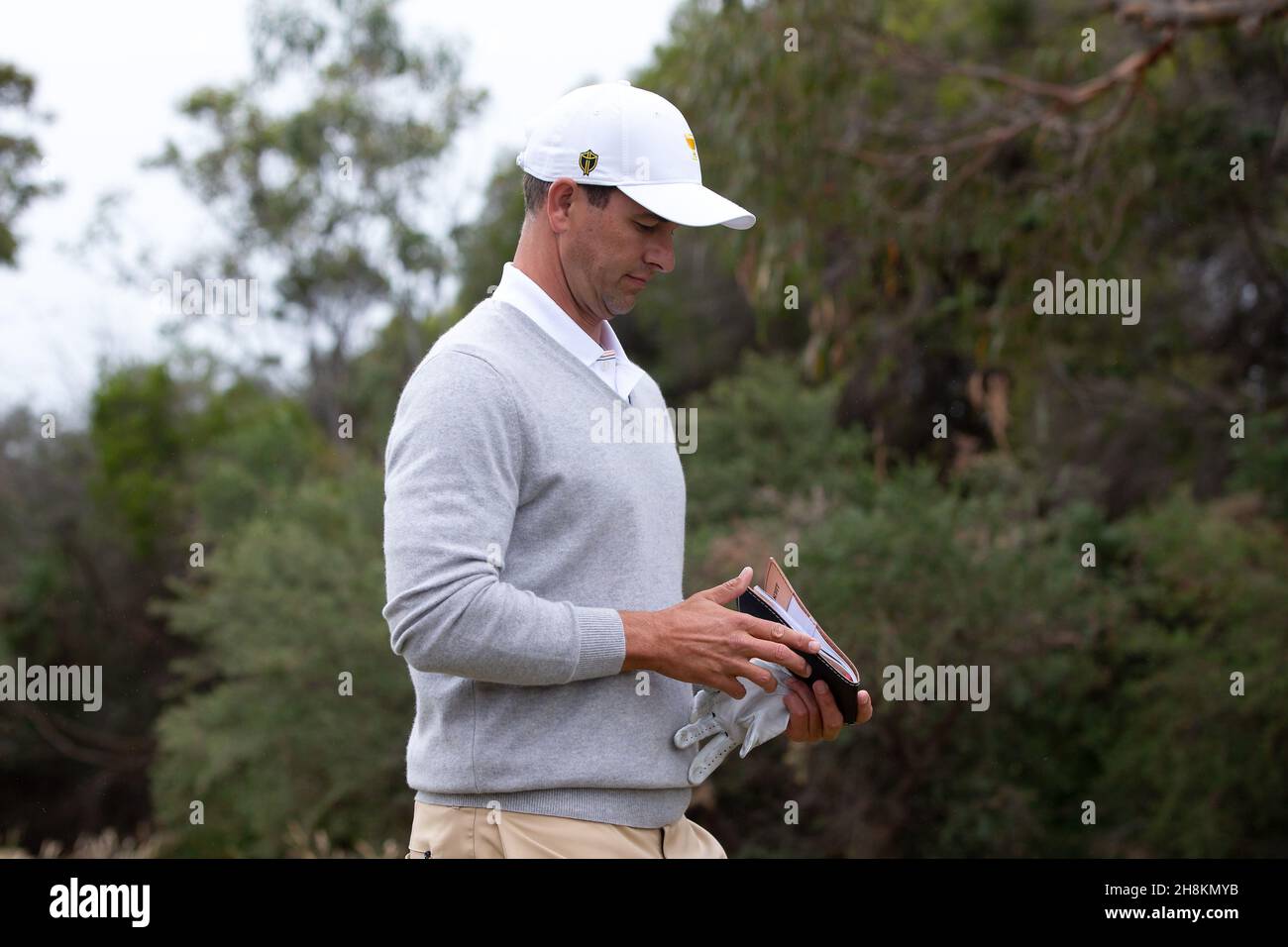 Adam Scott of Australia during The Presidents Cup practice round Credit ...