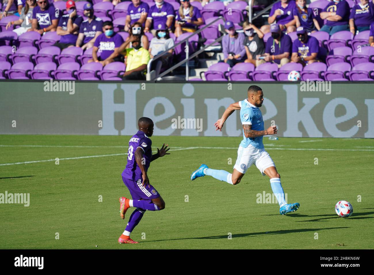 Orlando, Florida, USA, May 8, 2021, New York City FC face Orlando City ...