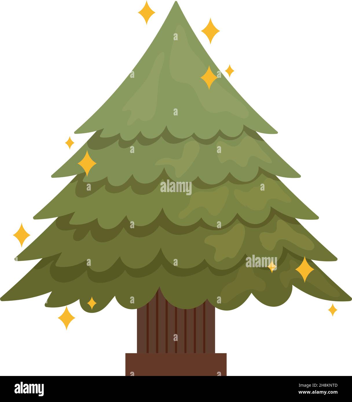 christmas tree cartoon Stock Vector Image & Art - Alamy