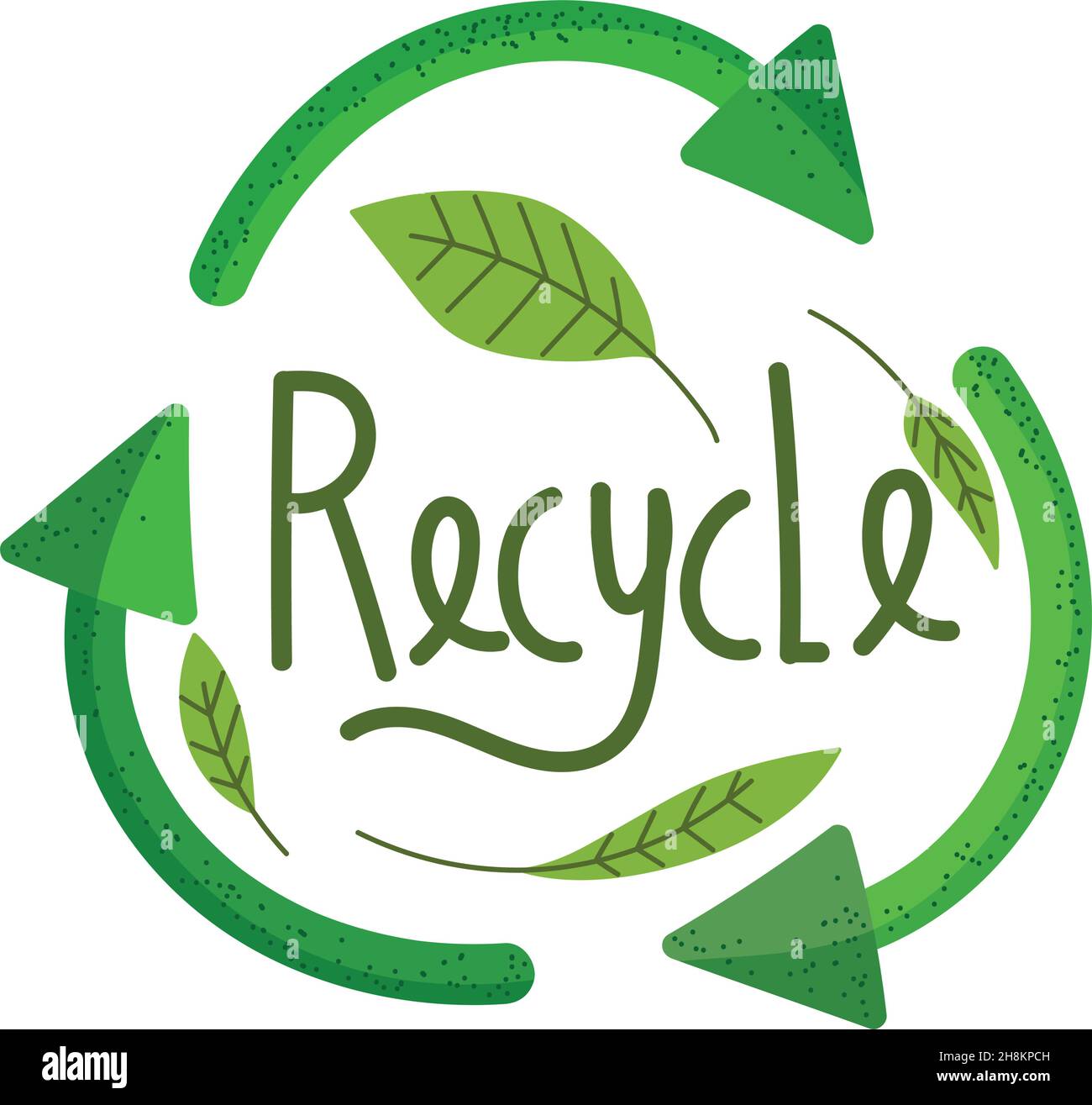 recycle lettering arrows Stock Vector Image & Art - Alamy